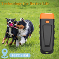 SAIJZEK Ultrasonic Dog Trainer, Bark Deterrent, LED Light, Anti-Barking ...