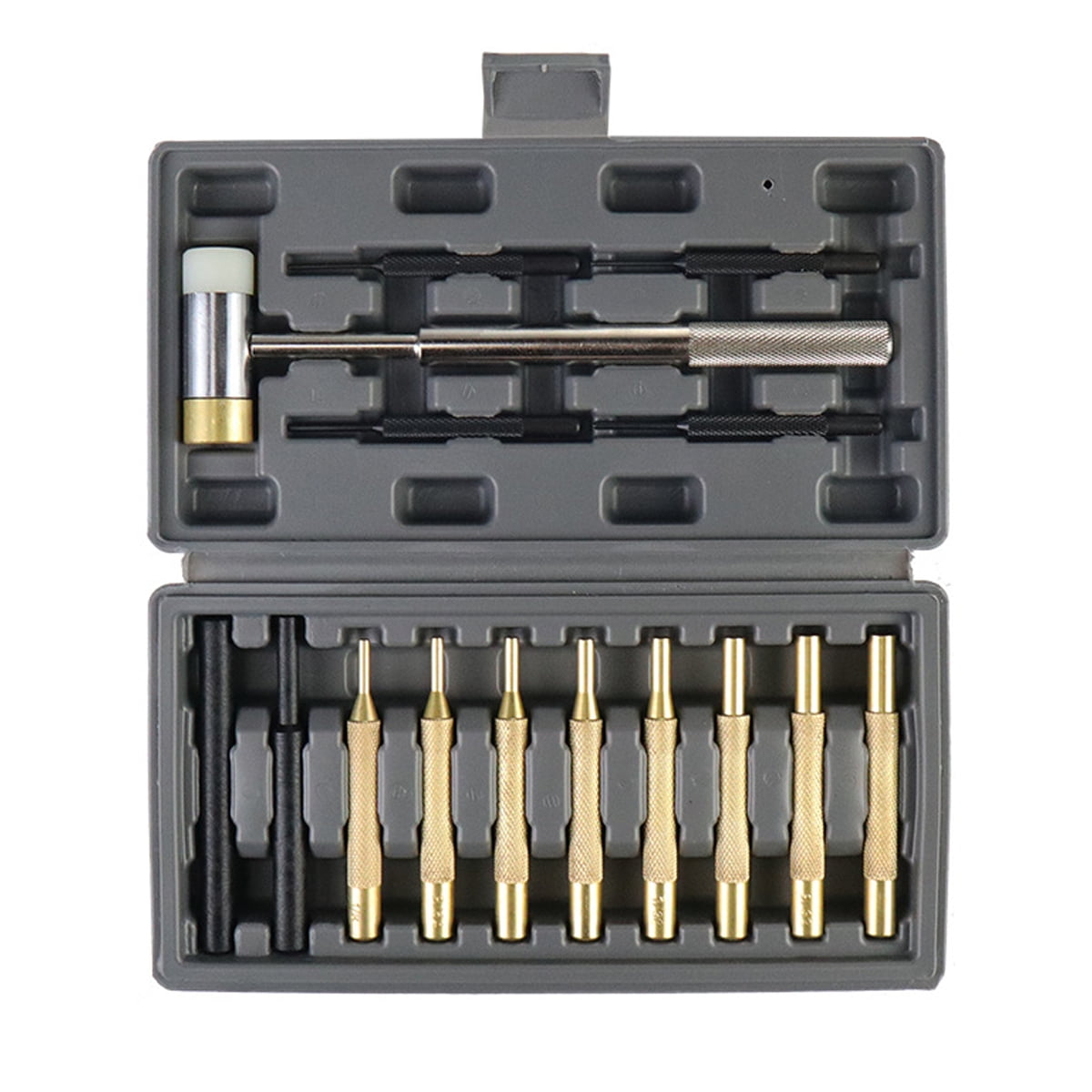 Juego de punzones profesionales, punzones de acero y latón, cabezales ...