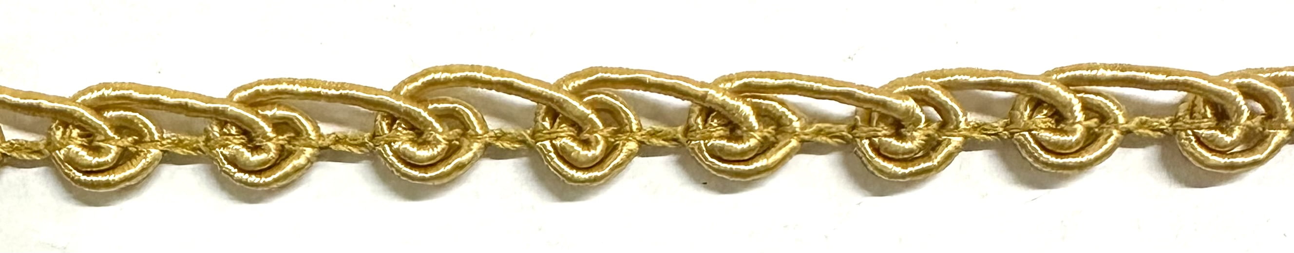 3/8" Looped Braid Gimp Sewing Trim - 12 Yards! - Color: Antique Gold ...