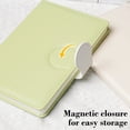 A5 Paper Notebook Diary, PU Cover With Magnetic Buckle, Contrasting ...