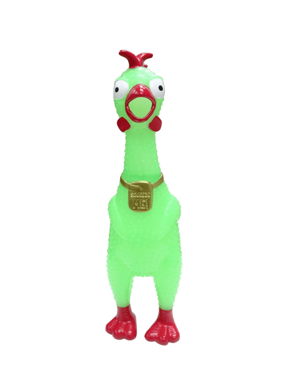 Animolds Squeeze Me Rubber Chicken Toy Screaming Rubber Chickens For