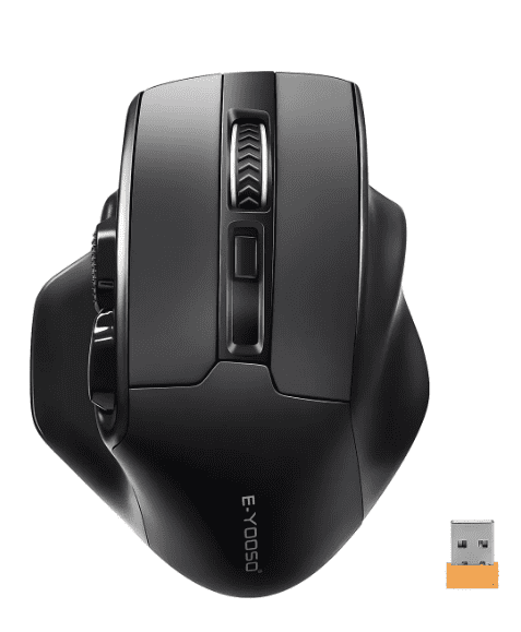 TERPORT Mouse Inalámbrico Ergonómico F30 Con Receptor Usb 2.4ghz De ...