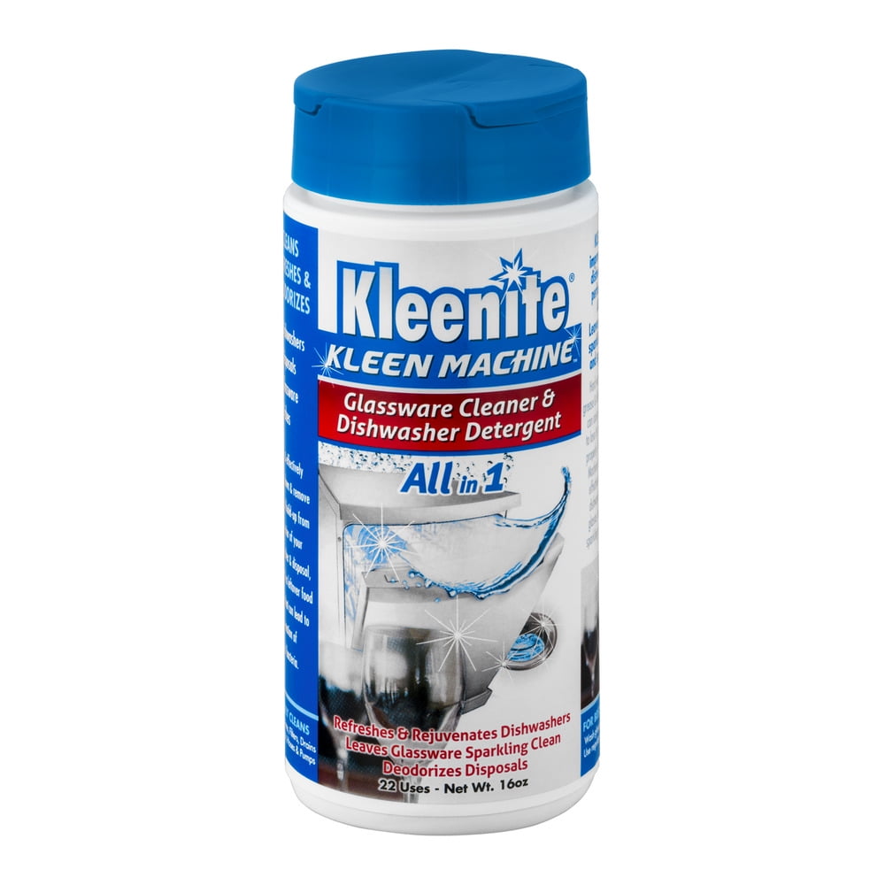 Kleenite Kleen Machine Glassware Cleaner, Dishwasher Detergent - 16 Oz ...
