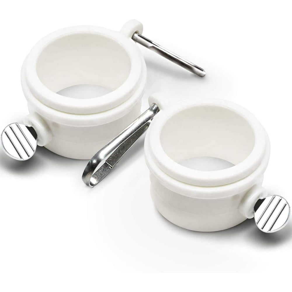 2 Pack Flag Pole Rings, Plastic Rotating Flagpole Flag Mounting Rings ...