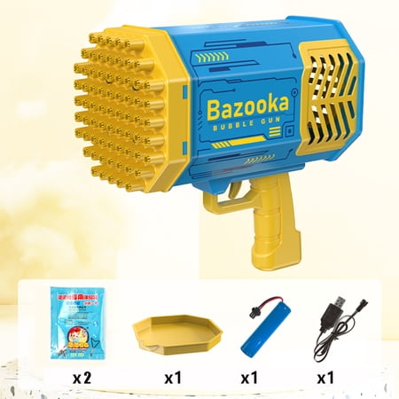 Gun-bazooka Launcher Bubble Machine With Colorful Lights Electric ...