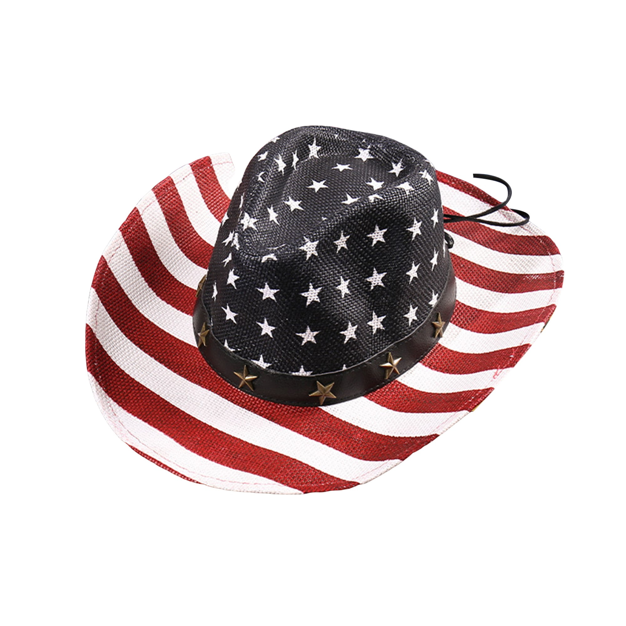 Vintage US American Flag Cowboy Hat USA Stars Stripes Patriotic - Walmart.com
