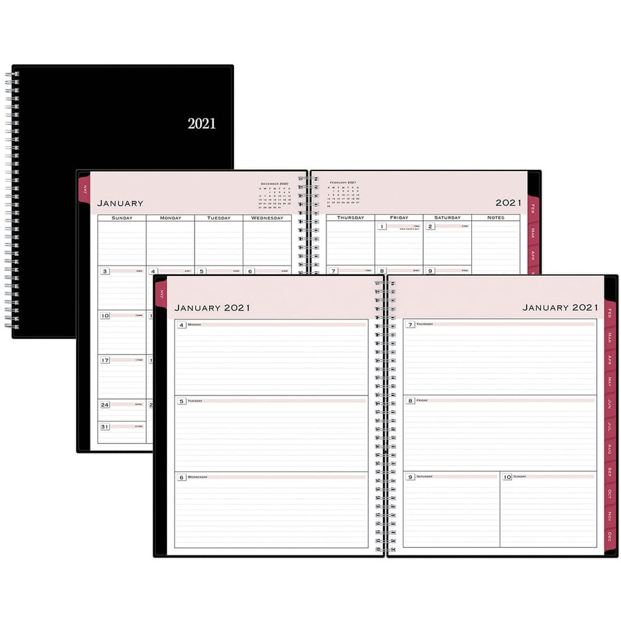 Blue Sky, BLS111288, Classic Weekly/Monthly Planner, 1 Each, Black ...