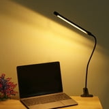 Dimmable LED Desk Lamp, 360 Flexible Eye-Care Clip On Light W/ 3 modes ...