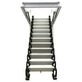 Telescopic Folding Ladder Hidden Black Handrail White Step Aluminum ...