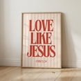 Christian Wall Art Print Love Like Jesus Typography Poster Bold Faith ...