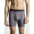 Men's Cotton Stretch Long-Leg Boxer Brief, 3-Pack - Walmart.com