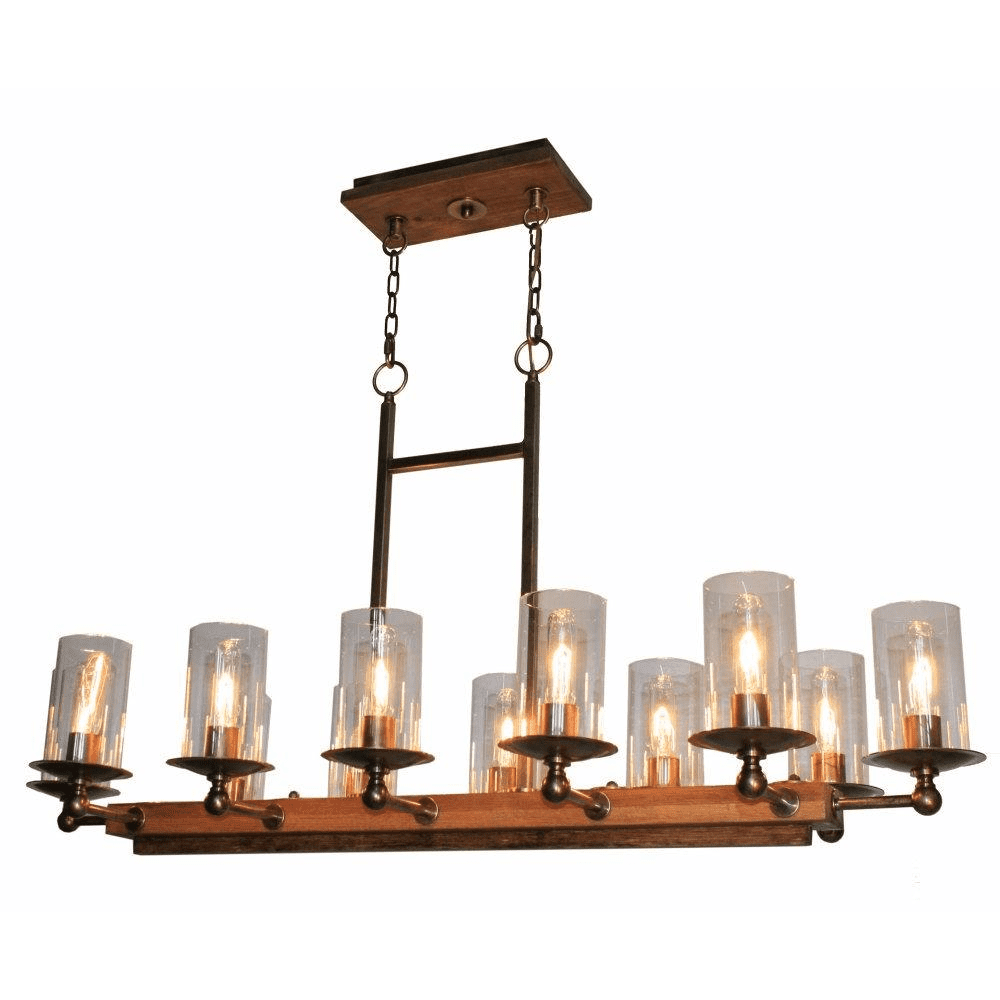 Artcraft AC10140BB Transitional Island Lighting 17in Burnished Brass 12 ...