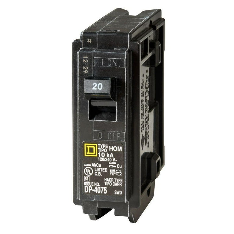 Single Pole 20 Amp Breaker