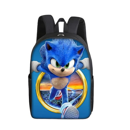 Sonic The Hedgehog 3d Backpack Student Books Rucksack Pouch Boys Gifts ...