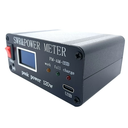 Kavoc 1.8mhz-50mhz Power Standing Wave Meter USB Charging 0.5w-120w Swr ...