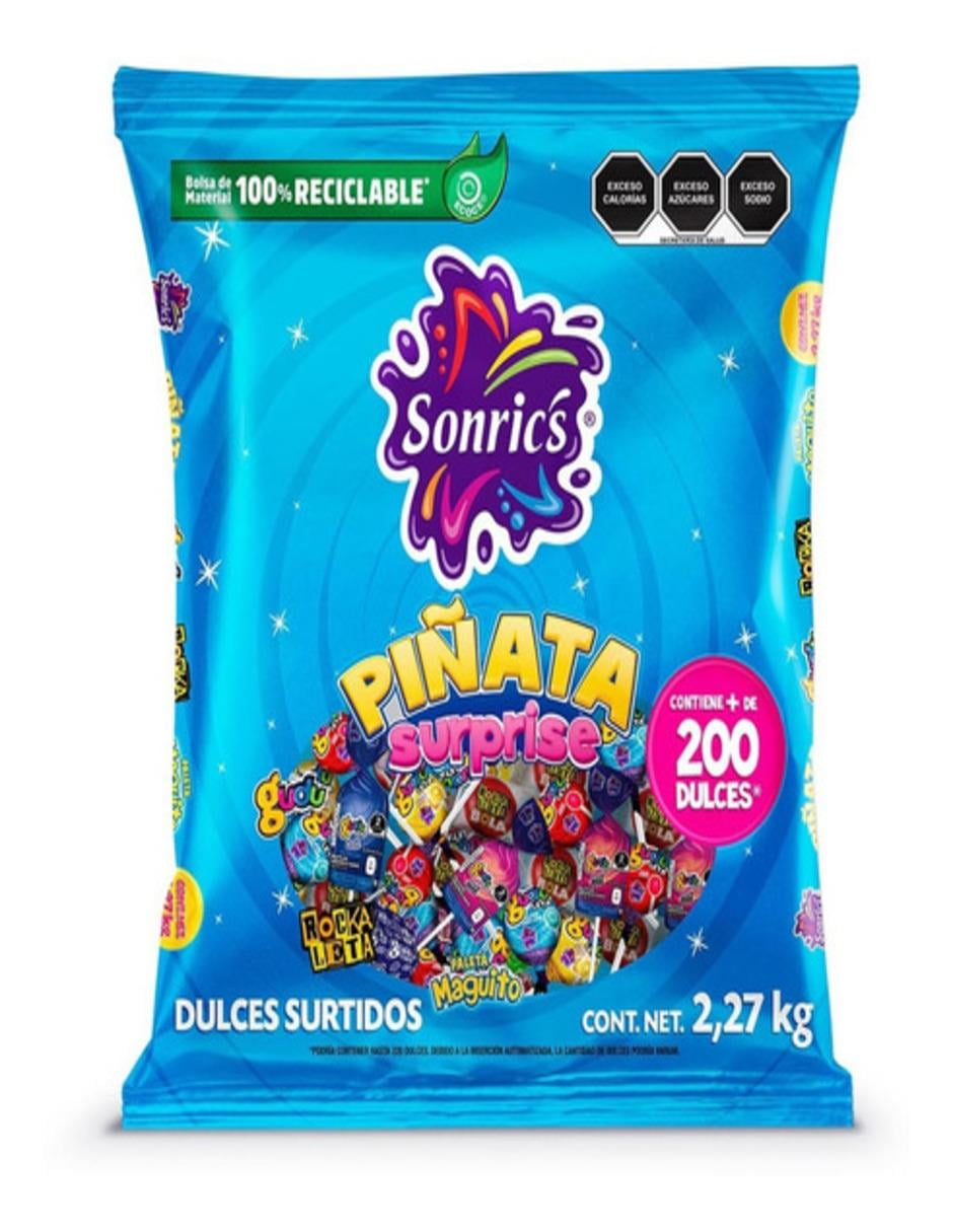 Pack de 6 Dulce Sonric´s Piñata surprise de 2.27KG Sonrics Surprise ...