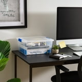 IRIS USA, 12 Qt. Plastic Storage Bins with Lids, Clear Containers ...