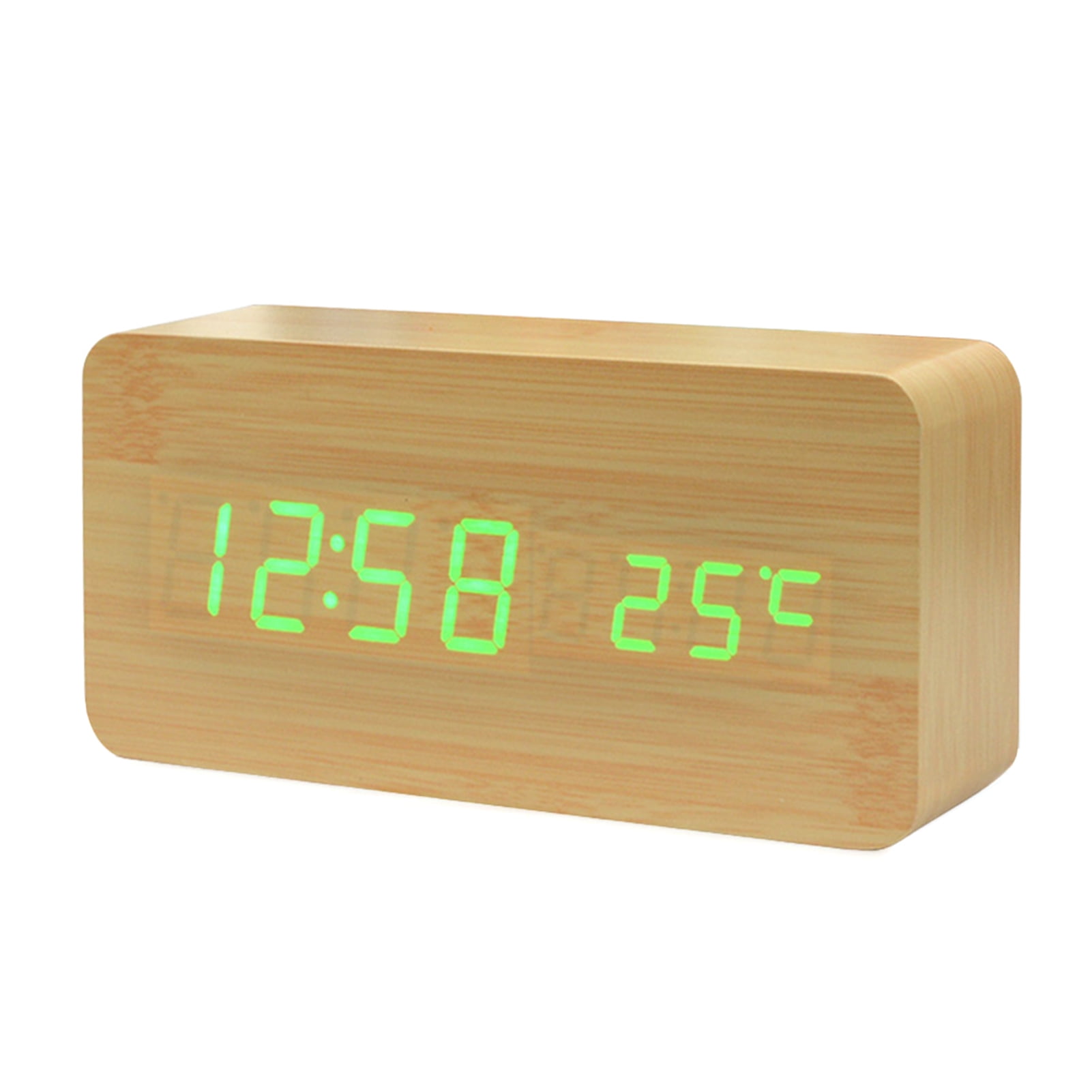 Click here for Amdohai Electronic Led Digital Wooden Alarm Clock... prices