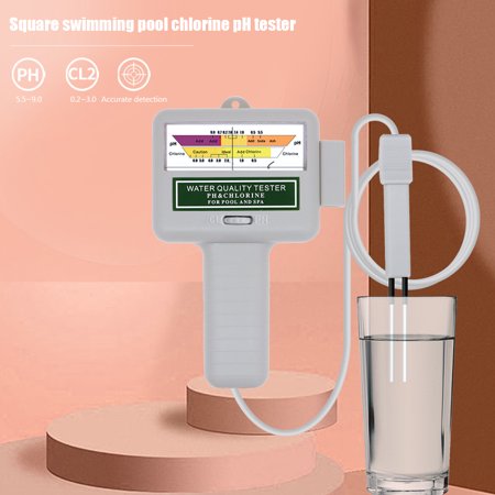 Lutabuo PH Chlorine Meter Tester 2-in-1 Water Chlorine Tester Spa ...
