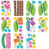 Fun Express Welcome to Our Flock Flamingo Classroom Bulletin Board Set ...