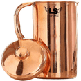 Pure Copper Water Jug Set with 3 Glasses & Copper Bottle 950 ML – 2 ...