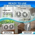EZ-Chill 9" Twin Window Fan with Manually Reversible Airflow Control ...