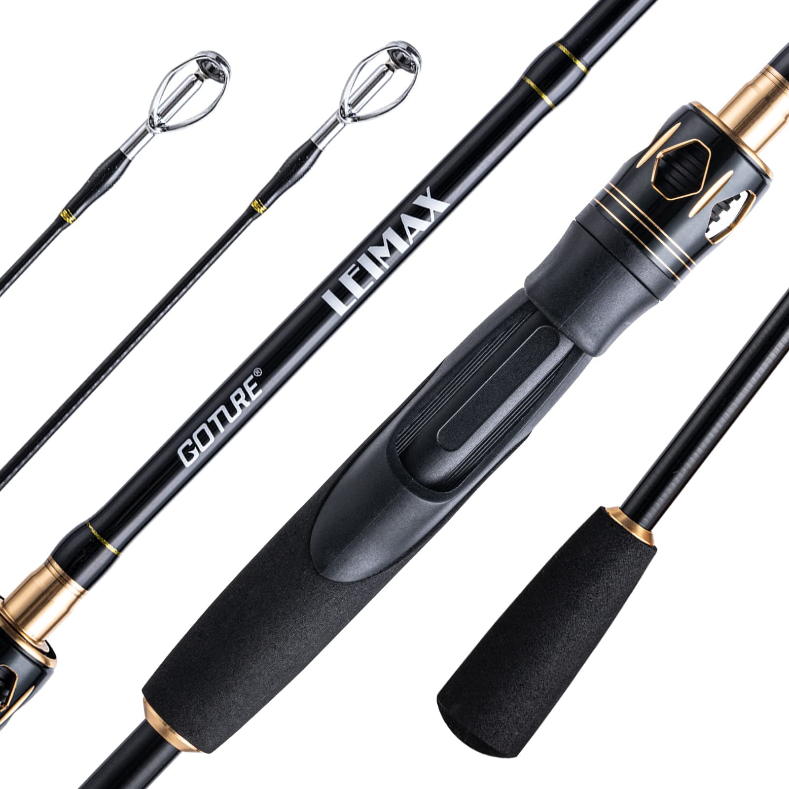 Goture Twin Tip Spinning Rod, Two Different Action in One Rod, 24T ...