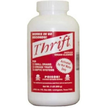 Thrift Marketing T600 6 lbs Thrift Drain Cleaner - Walmart.com