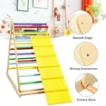 Foldable Wooden Triangle Climber with Reversible Ramp for Kids ...