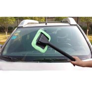 Windshield Cleaner with Microfiber Cloth, Handle and Pivoting Head ...