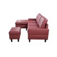 AYCP Furniture Small 3 Seats L Shape Simple Sectional Sofa Couch Set ...
