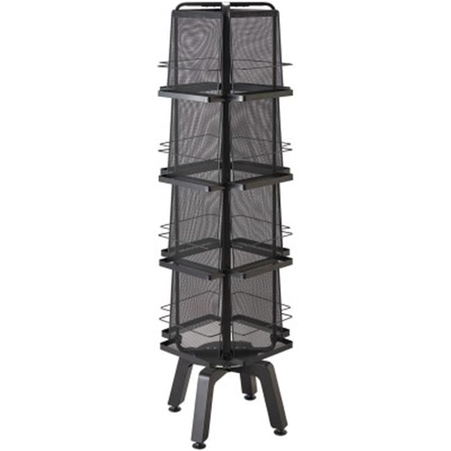 Onyx Mesh Rotating Magazine Stand - Black - Walmart.com
