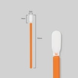 AAwipes Foam Swabs 4.1" (100 pcs, Round Head, Orange) Cleanroom ...