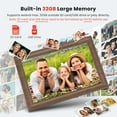 Uhale 10.1 Inch Digital Picture Frame 32GB Momery Wooden WiFi Photo ...