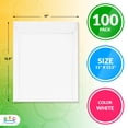 Rigid Cardboard Self Seal Mailers, 11 x 13.5 in., White, 100 Count ...