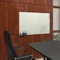 OFM Core Collection Magnetic Glass Whiteboard with Magnetic Marker ...