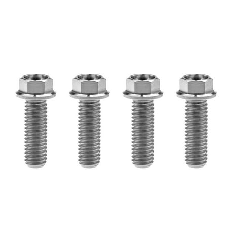 Wanyifa Titanium Hex Small Flange Head Bolt M8 15 20 25 30 35 40 45 50 55 60 65mm x1.25mm Pack ...