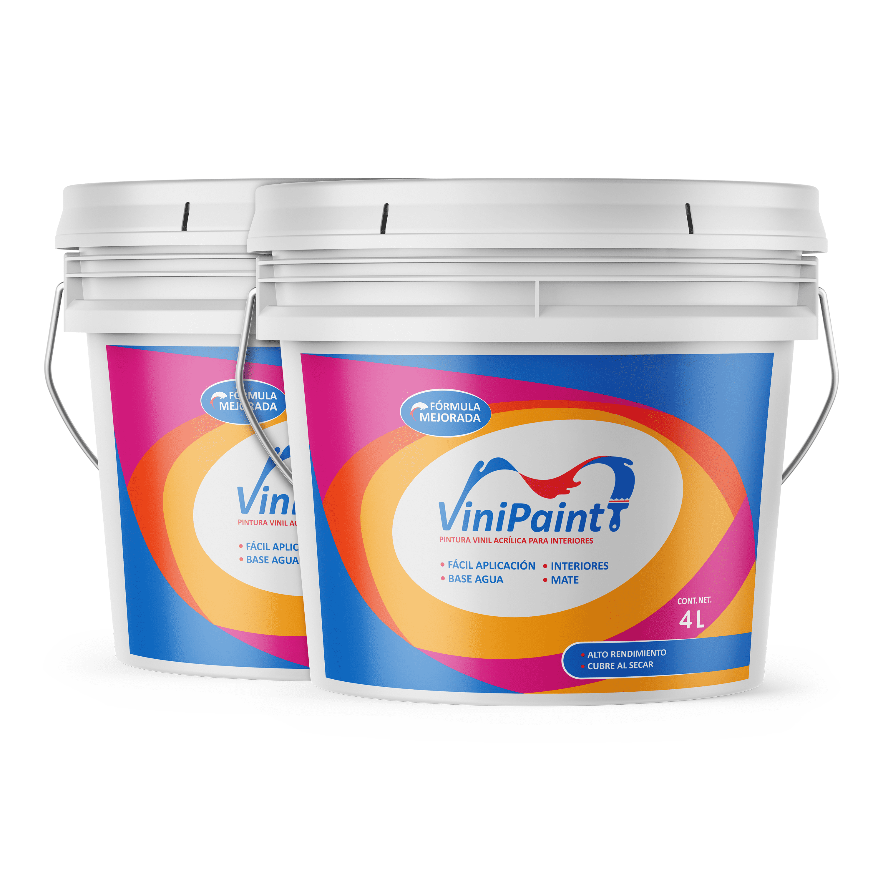 Pintura Vinílica ViniPaint Interiores 2x1 4 Litros Blanca | Bodega Aurrera en línea