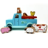 Jack Rabbit Creations Magnetic Wooden Farm Truck Set - Walmart.com