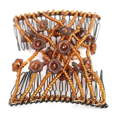 Magic Elastic Hair Clips Stretchy Hair Comb Double Clips Hair Combs for ...