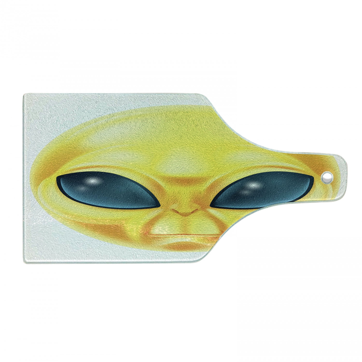 Emoticon Cutting Board, Alien Face with Big Eyes Creature from Outer ...