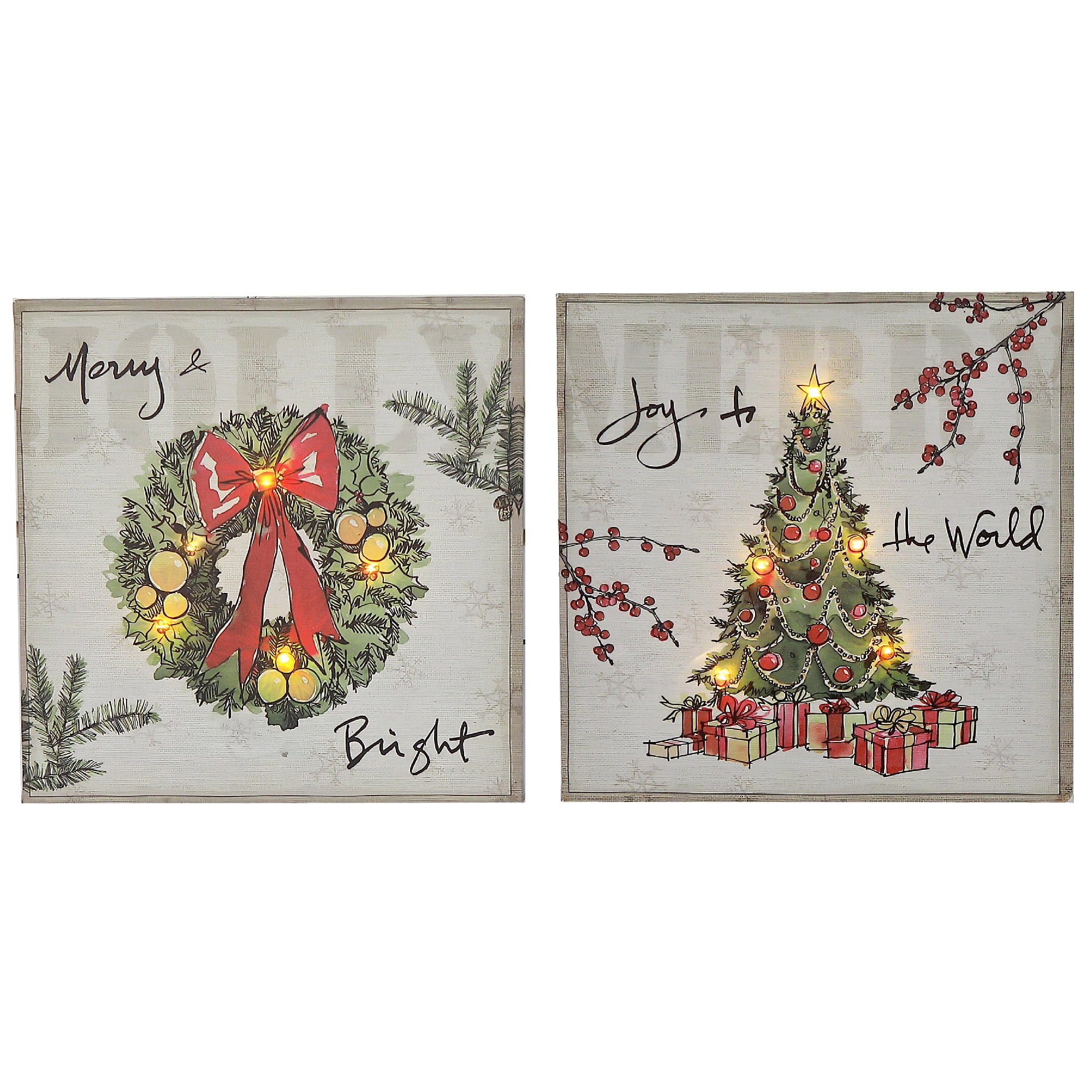 Click here for Ih Casadécor Wooden Wall Canvas Art (Christmas Tre... prices