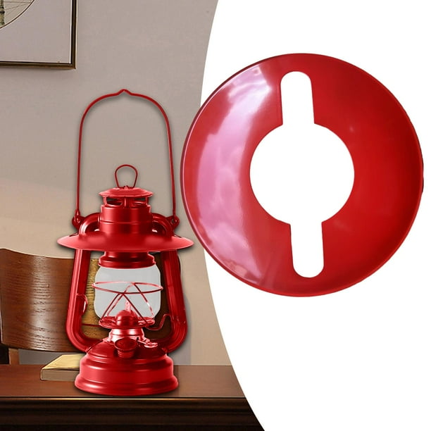 235 Gas Lantern Reflector Mantle Portable Iron for Travel Hiking Backpacking red