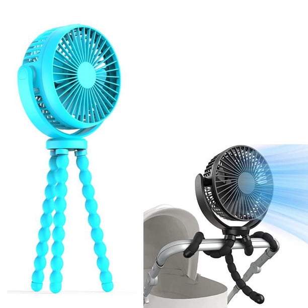 5200mAh Rechargeable Battery Powered Fan Clip Fan with Flexible Tripod ...