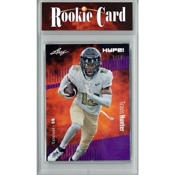 Certified Mint+ Travis Hunter 2024 Leaf HYPE! #157 Purple SP 10 Made ...