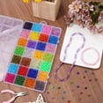 1400Pcs 28 Colors Transparent Acrylic Beads Round Mixed Color 6x5~5.5mm ...