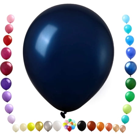 Party Ulyja Deep Midnight Blue Balloons 50 Pack Bulk 12 Inch Pearly ...