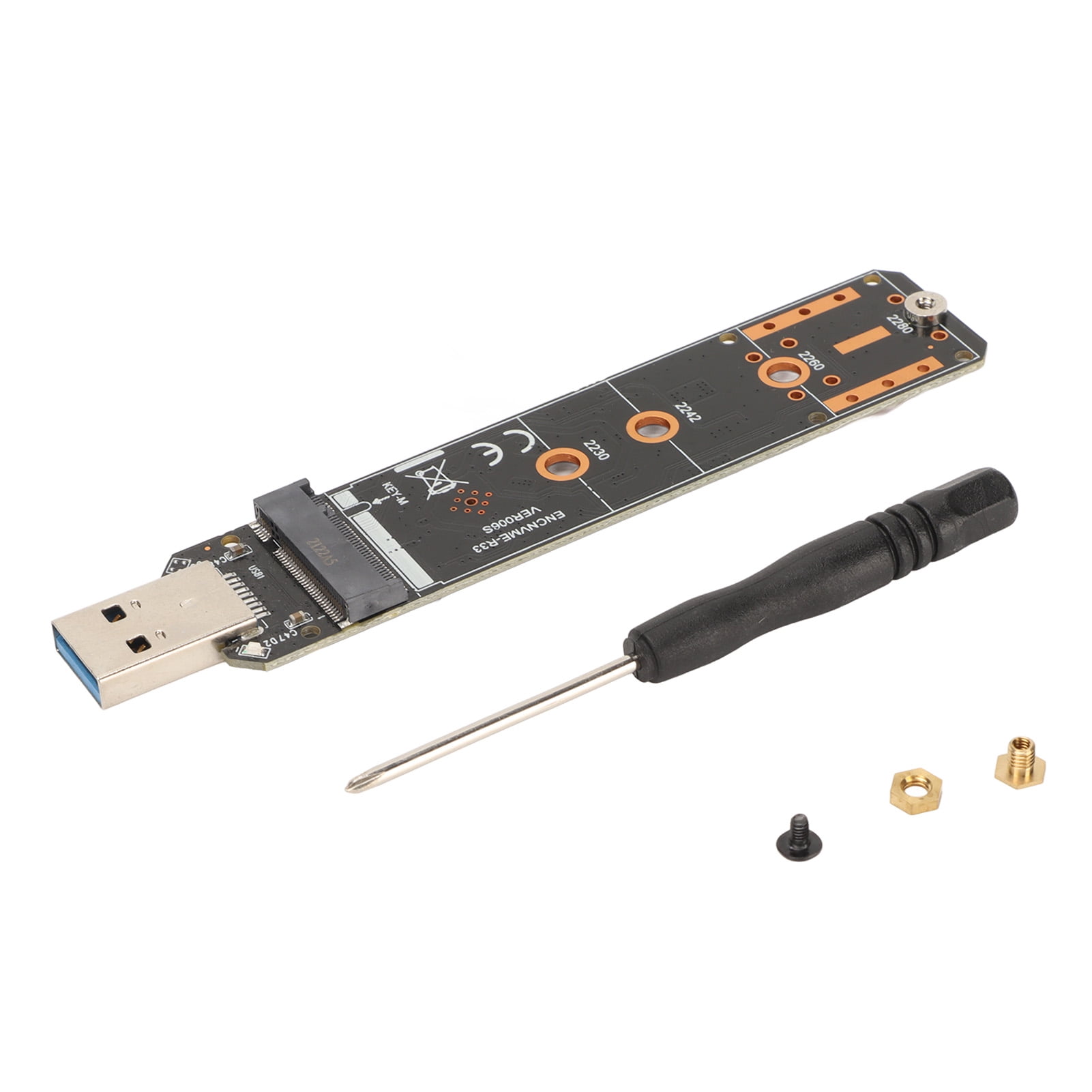 Adaptador NVMe a USB Plug and Play SSD portátil 10 Gbps USB 3.2 Gen 2 ...