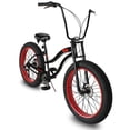 Micargi SLUGO SS 26-Inch Women’s Fat Tire Beach Cruiser Bike – 7-Speed ...