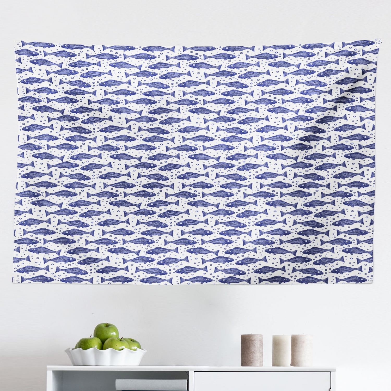 Abstract Tapestry, Modern Geometric Pattern with Bracket Like Shapes ...